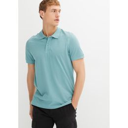bonprix Damen bonprix Poloshirt &raquo;Piqu&eacute;-Poloshirt aus reiner Baumwolle&laquo; Piqu&eacute;-Poloshirt aus reiner Baumwolle blau 56/58 (XL)