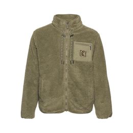 Karl Kani Winterjacke &raquo;Herren KM234-007-2 KK OG Teddy Trackjacket&laquo; 1 Stk. tlg. ohne Kapuze olive XS XS SPORTLICHES DESIGN: Trainingsjacken mit...