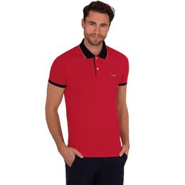 TRIGEMA Poloshirt »Slim Fit Polohemd«, 1 Stk. kirsch L L 100 % Baumwolle, Ringgarn supergekämmt