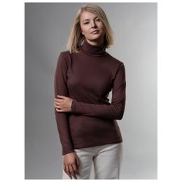 TRIGEMA Rollkragenshirt &raquo;Rollkragenshirt&laquo; 1 Stk. kastanie XS XS Elastischer Feinripp