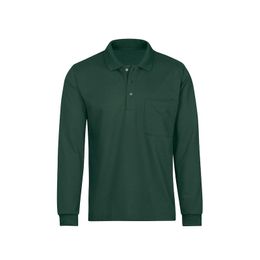 TRIGEMA Poloshirt »Langarm Poloshirt aus Baumwolle« 1 Stk. tanne XL XL Piqué Qualität