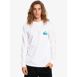 Quiksilver Langarmshirt &raquo;Omni Logo&laquo; White XL XL Stoff: Baumwoll-Jersey-Stoff [160 g/m2]