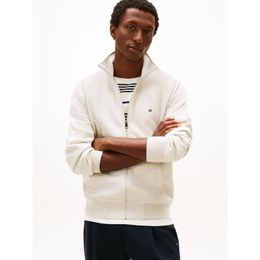 Tommy Hilfiger Sweatjacke »ESSENTIAL FLEECE STAND COLLAR« Heathered Oatmilk L L Sweatjacke von Tommy Hilfiger