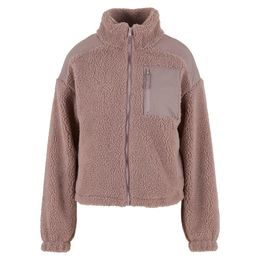 Urban Classics Damen Urban Classics Winterjacke &raquo; Damen Ladies Sherpa Mix Jacket&laquo; 1 Stk. tlg. mit Kapuze XS