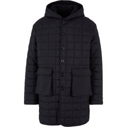 Urban Classics Winterjacke &raquo;Herren Polar Fleece Lined Parka&laquo; 1 Stk. tlg. mit Kapuze black XXL XXL Warme Parkas f&uuml;r kaltes Wetter und Winter