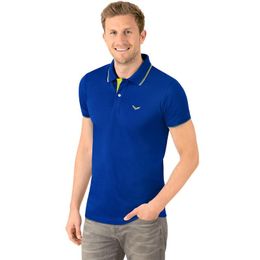 TRIGEMA Poloshirt &raquo;Slim Fit Polohemd&laquo; 1 Stk. royal M M 100 % Baumwolle, Ringgarn supergek&auml;mmt