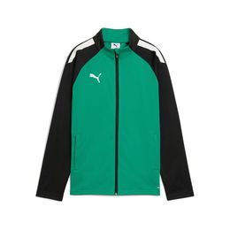 Puma Trainingsjacke in Grün/ Schwarz - 42% | Größe 152 | Kinder-outdoor-jacken