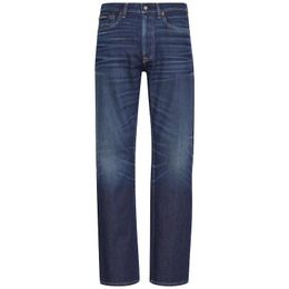 Calvin Klein Herren Slim-fit-Jeans used washed, Slim Straight Fit, Logopatch am Bund 30, L&auml;nge 32