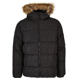 Fubu Winterjacke &raquo;Herren FM224-039-2 Corporate AOP Puffer Jacket&laquo; 1 Stk. tlg. mit Kapuze black XS XS Warme Winterjacken f&uuml;r kalte Temperaturen