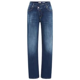 Replay Weite Jeans &raquo;ZELMAA&laquo; mit asymmetrischem Verschluss dark blue 30 - L&auml;nge 32 L&auml;nge 32 30 Weite Jeans von Replay