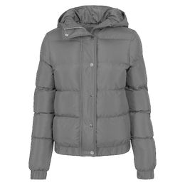 Urban Classics Winterjacke &raquo;Damen Ladies Hooded Puffer Jacket&laquo; 1 Stk. tlg. mit Kapuze black L L KLARES DESIGN: Minimalistisch und vielseitig...