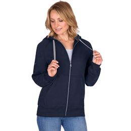 TRIGEMA Sweatjacke &raquo;Sweatjacke mit Kapuze&laquo; 1 Stk. navy 3XL 3XL Sweat-Qualit&auml;t, innen angeraut