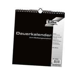 folia PAPER Kalender zum Selbstgestalten in Schwarz - (L)24 x (B)23 cm - 41% | Kinder-kreativspielzeug