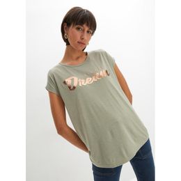 bonprix Longshirt &raquo;Longshirt aus Viskose-Mix&laquo; Longshirt aus Viskose-Mix seegras bedruckt 32/34 (XS) 32/34 (XS) Longshirt mit Kurzarm und modischem...