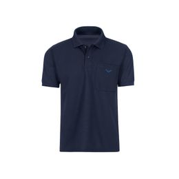 TRIGEMA Poloshirt »Polohemd mit Brusttasche« 1 Stk. navy M M DELUXE-Piqué-Qualität