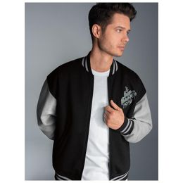 TRIGEMA Sweatjacke &raquo;Collegejacke mit gro&szlig;em Adler-R&uuml;ckenprint&laquo; 1 Stk. schwarz S S Sweat-Qualit&auml;t, innen angeraut