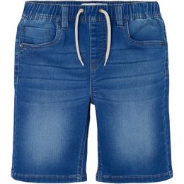 name it Herren Jeansshorts &raquo;NKMRYAN JOGGER DNM L SHOR&laquo; Baumwollmischung, elastisches B&uuml;ndchen, verstellbar blau 104, N-Gr
