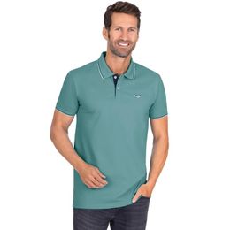 TRIGEMA Poloshirt »Slim Fit Polohemd«, 1 Stk. seegras S S 100 % Baumwolle, Ringgarn supergekämmt