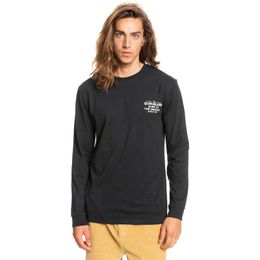 Quiksilver Langarmshirt &raquo;Feeding Line&laquo; Black XL XL Stoff: Baumwoll-Jersey-Stoff [160 g/m2]
