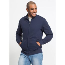 bonprix Sweatjacke &raquo;Sweatjacke mit Stehkragen&laquo; Sweatjacke mit Stehkragen dunkelblau 56/58 (XL) 56/58 (XL) Sweatjacke mit Stehkragen f&uuml;r sportiven Look