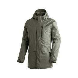Maier Sports Winterjacke »Peyor long« warme Herren Regenjacke, wattierter Parka, wasserdicht + atmungsaktiv tannengrün 48 48 Jacke in lockerem...