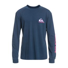 Quiksilver Langarmshirt &raquo;Pique&laquo; Insignia Blue S S Stoff: Baumwollpiqu&eacute; [250 g / m2]