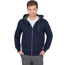 TRIGEMA Sweatjacke &raquo;Sweatjacke mit Kapuze&laquo; 1 Stk. navy L L Sweat-Qualit&auml;t, innen angeraut