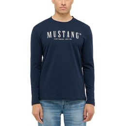 Mustang Herren Mustang Langarmshirt &raquo;Herren Style Asheville&laquo; blau XXL