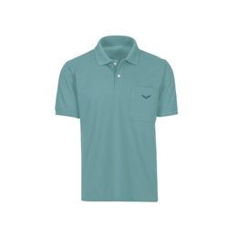 TRIGEMA Poloshirt &raquo;Polohemd mit Brusttasche&laquo; 1 Stk. seegras XL XL DELUXE-Piqu&eacute;-Qualit&auml;t
