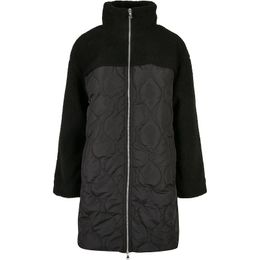 Urban Classics Winterjacke &raquo;Damen Ladies Oversized Sherpa Quilted Coat&laquo; 1 Stk. tlg. ohne Kapuze black XL XL Wattierter Damen Steppmantel mit...