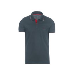 TRIGEMA Poloshirt &raquo;Slim Fit Polohemd&laquo; 1 Stk. anthrazit L L 100 % Baumwolle, Ringgarn supergek&auml;mmt