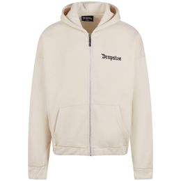 DROPSIZE Sweatjacke &raquo;Herren Super Heavy Oversize Blank Zip Hoodie&laquo; coconutmilk M M Hoodies mit Kapuze und bequemer K&auml;ngurutasche