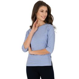 TRIGEMA Longsleeve &raquo;Shirt aus 100% Baumwolle mit 3/4-Arm&laquo; 1 Stk. lavendel M M DELUXE-Single-Jersey