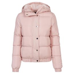 Urban Classics Winterjacke &raquo;Damen Ladies Hooded Puffer Jacket&laquo; 1 Stk. tlg. mit Kapuze lightrose M M KLARES DESIGN: Minimalistisch und vielseitig...