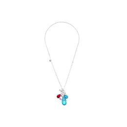 Luxenter Kette 'Wada' Damen Gr&ouml;&szlig;e Onesize aqua / rot / silber