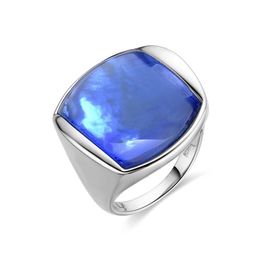 Luxenter Ring 'Shay' Damen Gr&ouml;&szlig;e 54 blau