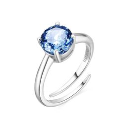Luxenter Ring 'BARAN' Damen Gr&ouml;&szlig;e 50/60 blau / silber