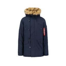 Alpha Industries Parka 'Exporer' Herren Gr&ouml;&szlig;e XS nachtblau / rot / wei&szlig;