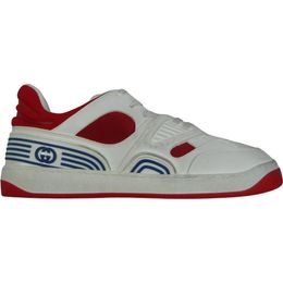 Gucci Low-Top Sneaker - Sneakers Bianche e Rosse - Gr. UK_6 - in Wei&szlig; - f&uuml;r Damen