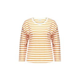 Deeluxe Shirt 'Manila' Damen Gr&ouml;&szlig;e L orange / wei&szlig;