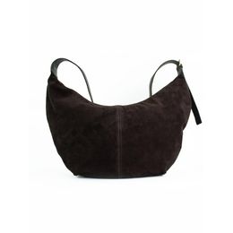 lePelou Schultertasche 'MONA' Damen Gr&ouml;&szlig;e 47 cm x 25 cm x 15 cm dunkelbraun