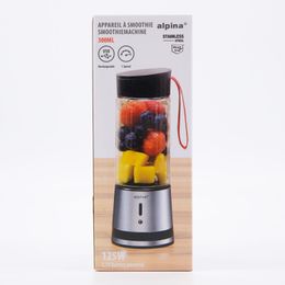 Alpina Silberfarben-schwarzer Smoothie Maker 300ml