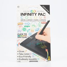 Schwarzes Infinity-Pad mit Stift