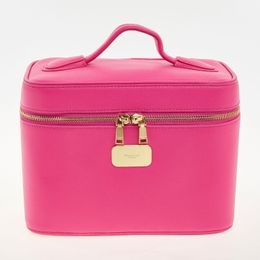 Pinke Kosmetiktasche mit Logo