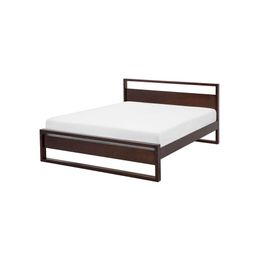 Beliani Doppelbett GIULIA in Braun - (W) 145 x (H) 86 x (L) 213 cm | Gr.: onesize