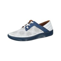 Manitu Sportliche Halbschuhe, Slipper in blau | Gr.: 37