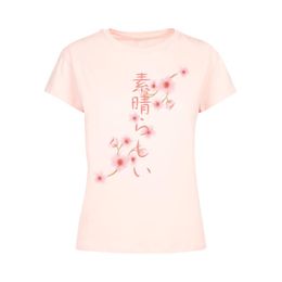 F4NT4STIC Ladies Box T-Shirt Kirschblüten in pink | Gr.: XS
