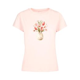 F4NT4STIC Box Tee Rosa Frühlingsblumenstrauß in Vase in pink | Gr.: L