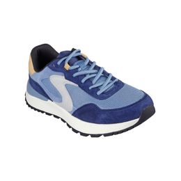 Skechers Sneaker "FURY FURY LACE LOW" in Braun / Grau / Blau / Gelb | Gr.: 44