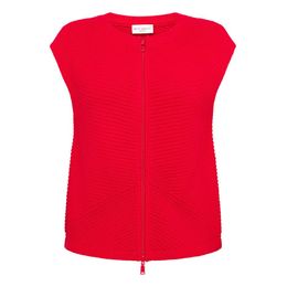 Betty Barclay Grobstrickjacke ohne Arm in High Risk Red | Gr.: 36